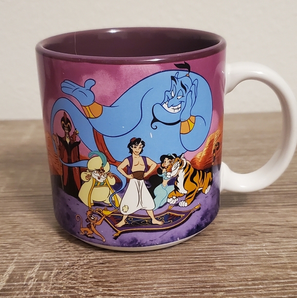 Disney | Dining | Vintage 9s Disney Aladdin Mug With Genie And ...
